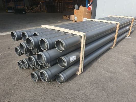 PVC buis 160mm - Sn8 - met mof - FVR-trading