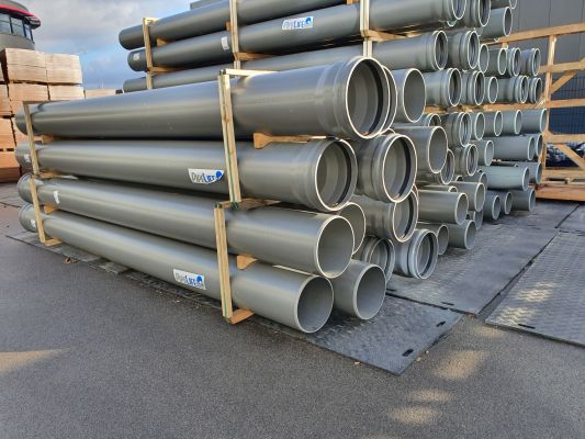 PVC buis SN8 - 400mm - 5m - FVR-trading